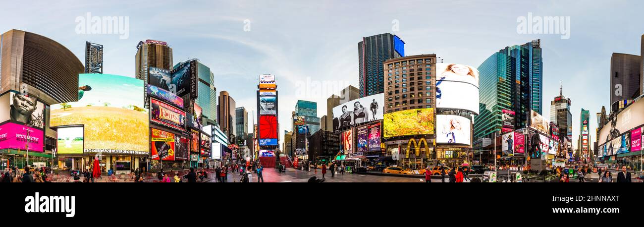 Times Square, featured with Broadway Theaters and huge number of LED ...