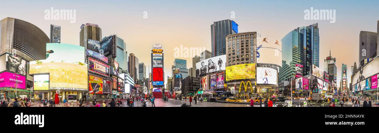 Times Square, featured with Broadway Theaters and huge number of LED ...