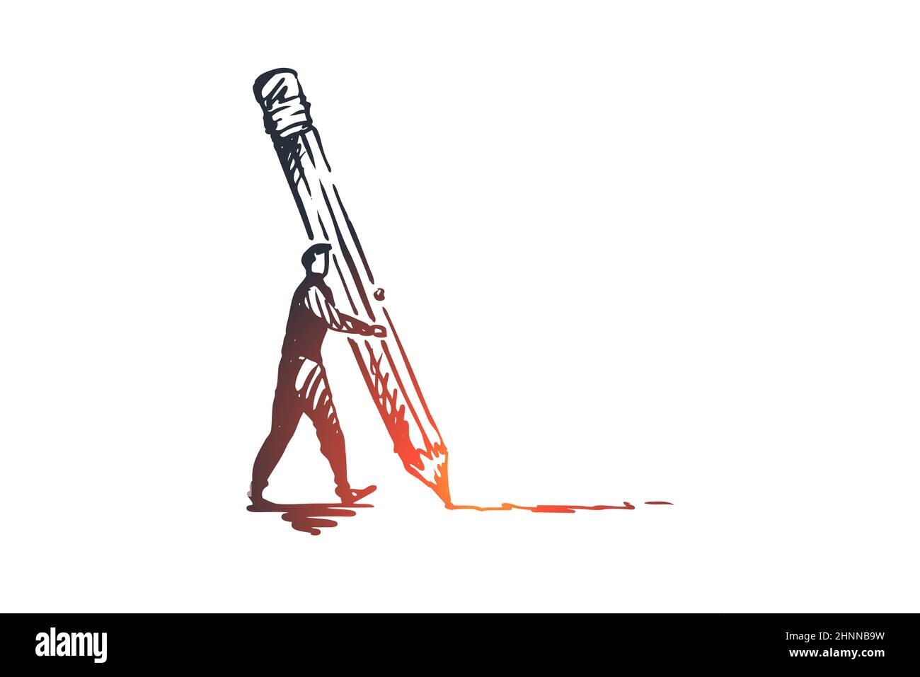 Design, creative, graphic, development, interface concept. Hand drawn ...