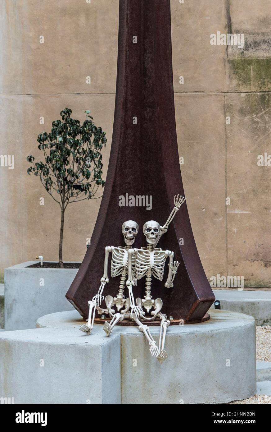 Skeleton sitting on bench hi-res stock photography and images - Alamy