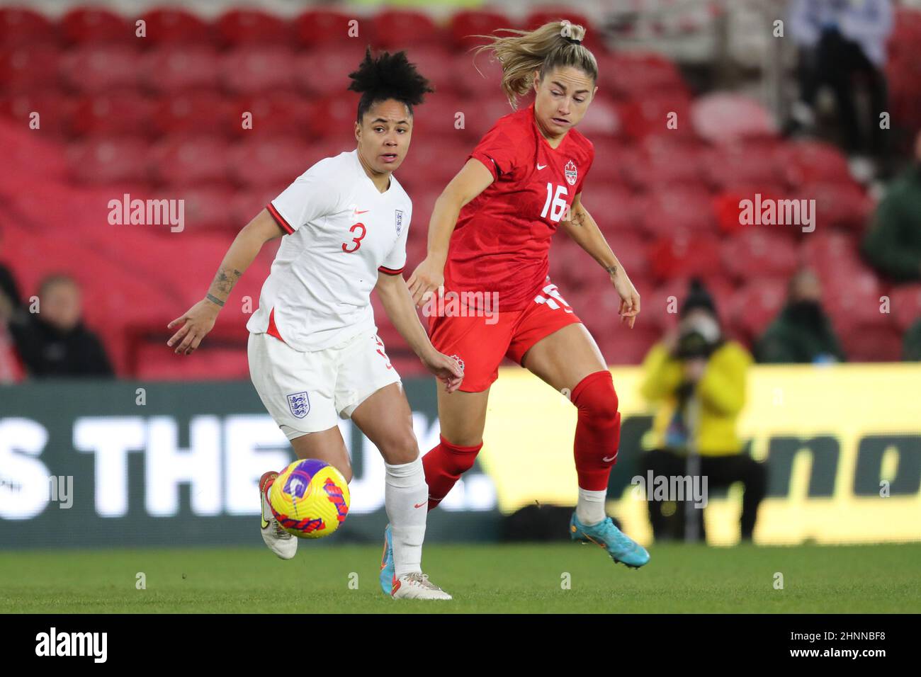 DEMI STOKES, JANINE BECKIE, ENGLAND V CANADA, 2022 Stock Photo - Alamy