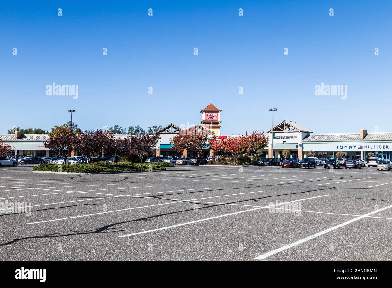 big shopping area Tanger mall in Riverhead Stock Photo - Alamy