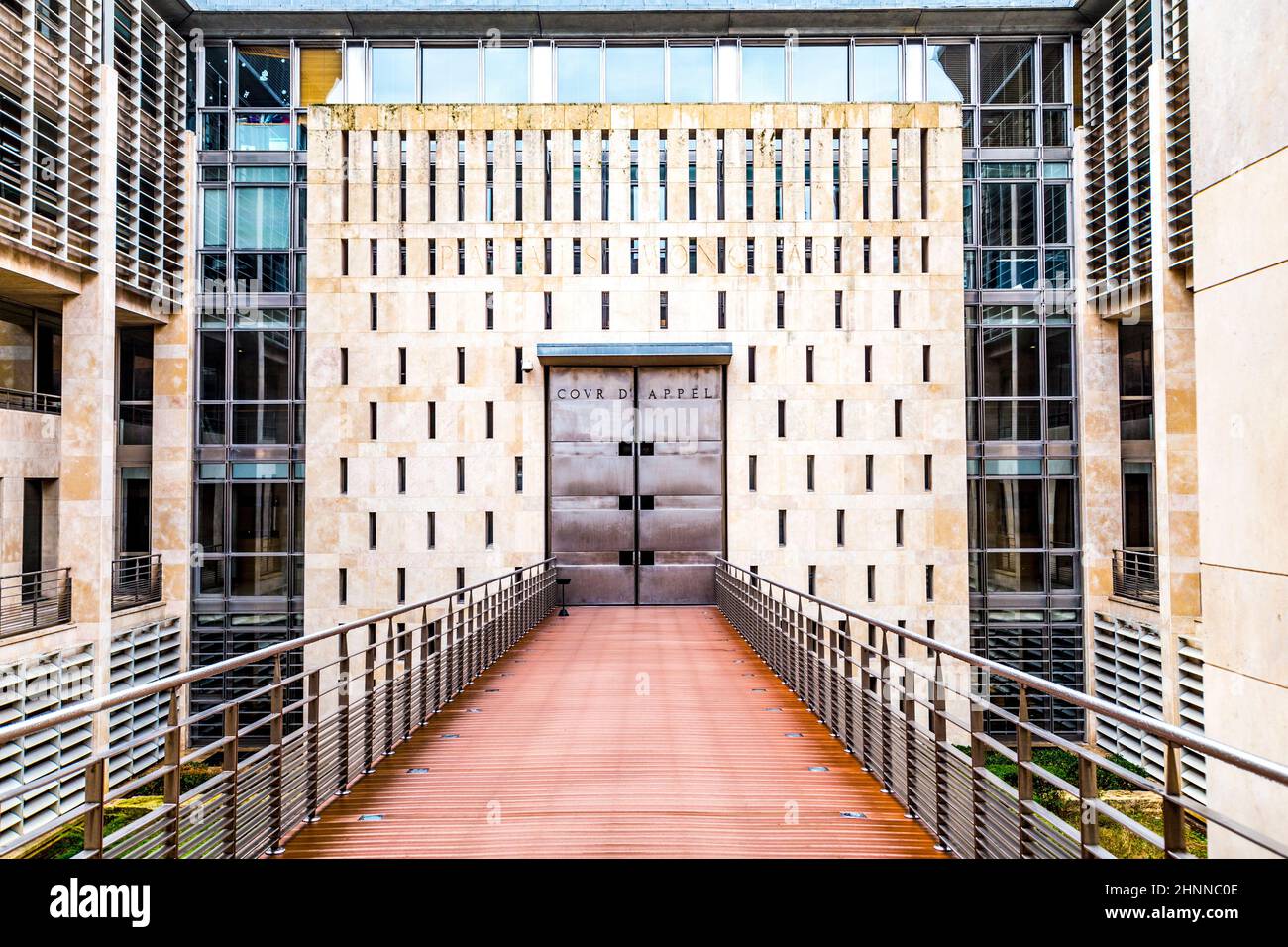 protected entrance of central court building in Aix en Provence Stock ...