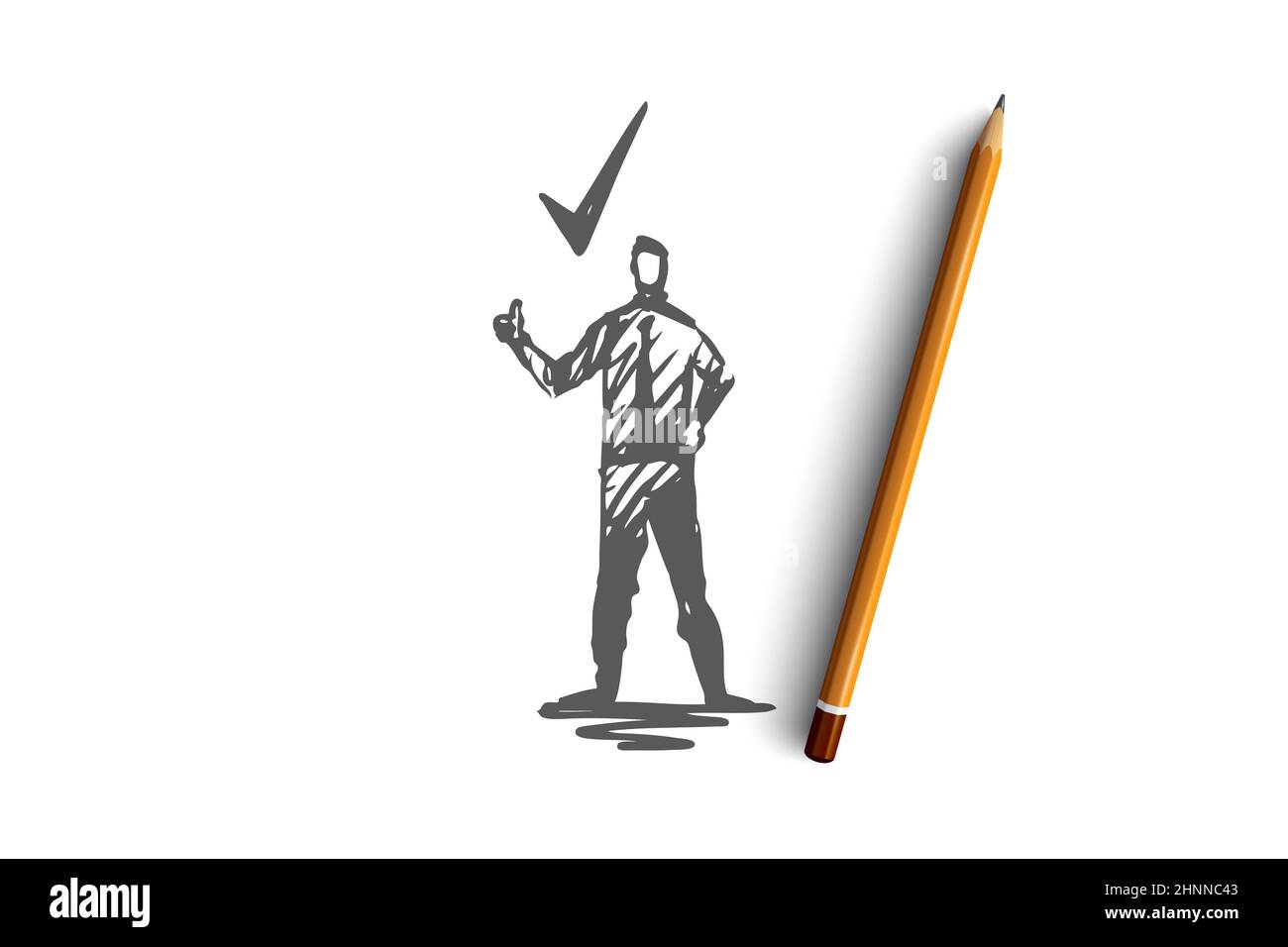 Contract stamp and tick Cut Out Stock Images & Pictures - Alamy