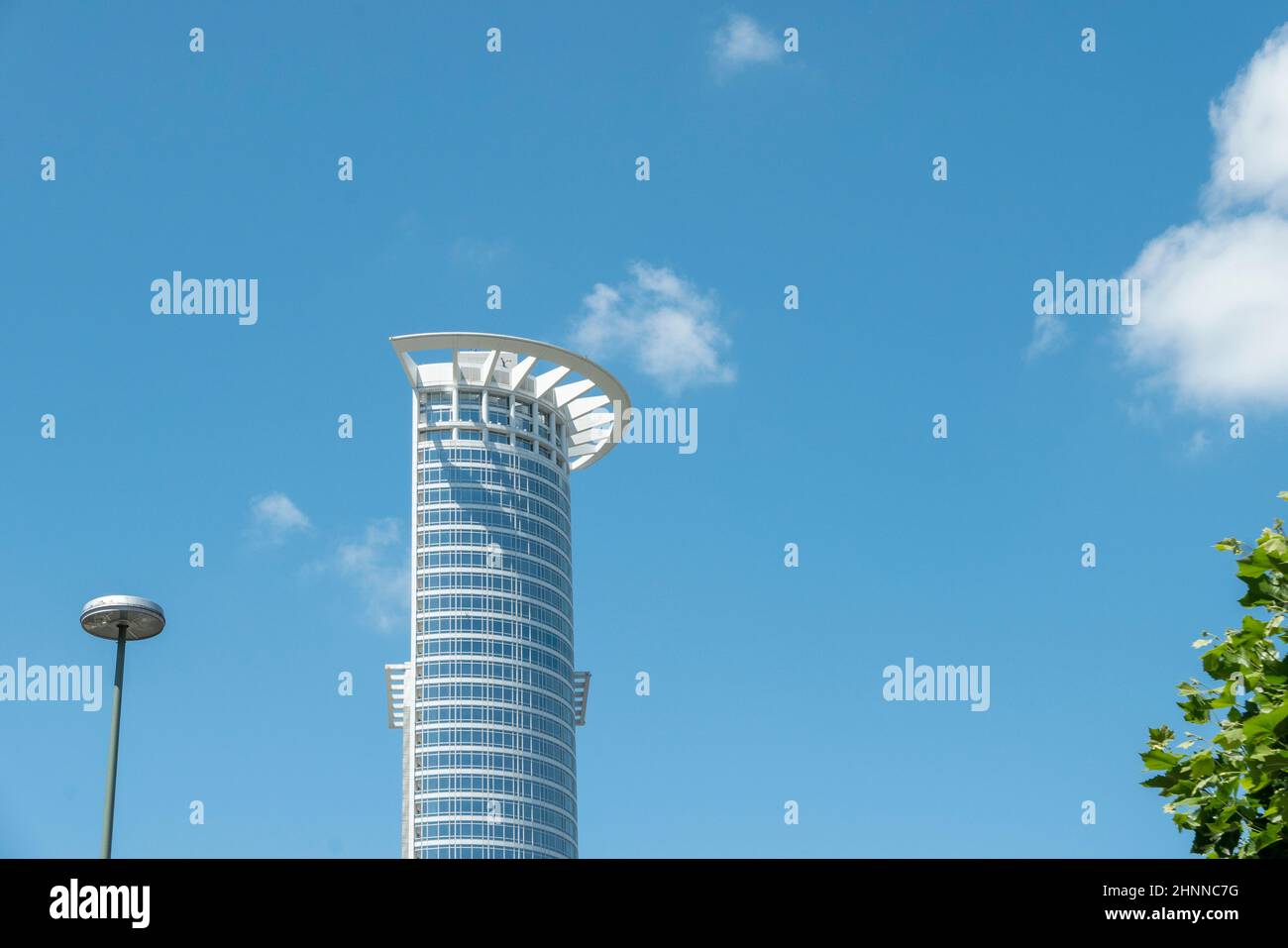top of the westend tower, one of the tallest skyscraper in Germany ...