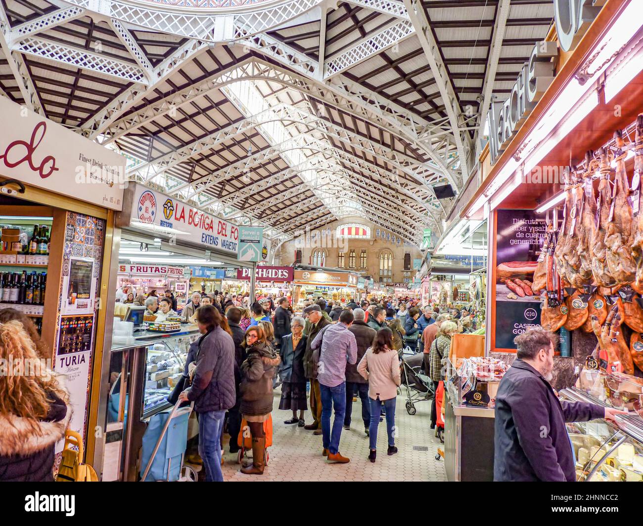 Central market building valencia spain hi-res stock photography and ...