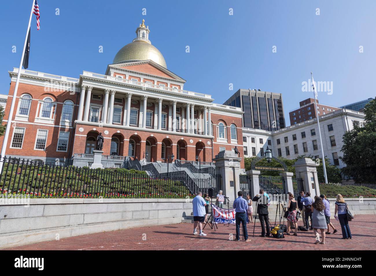 famous state capitol in Boston Stock Photo - Alamy