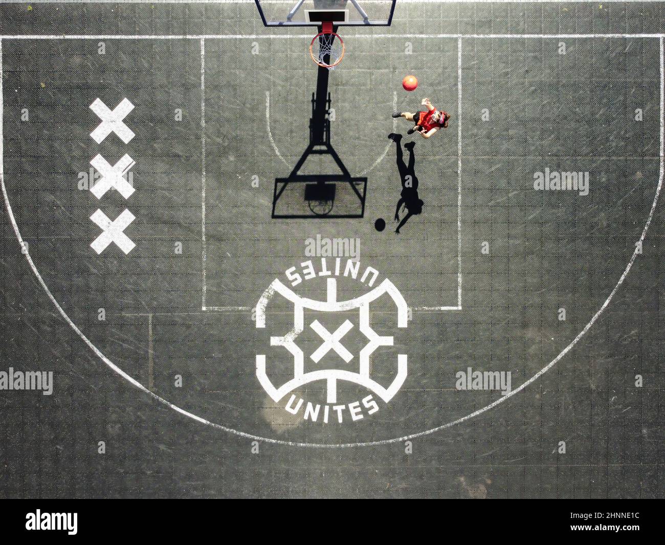 Basketball player, Amsterdam Stock Photo - Alamy