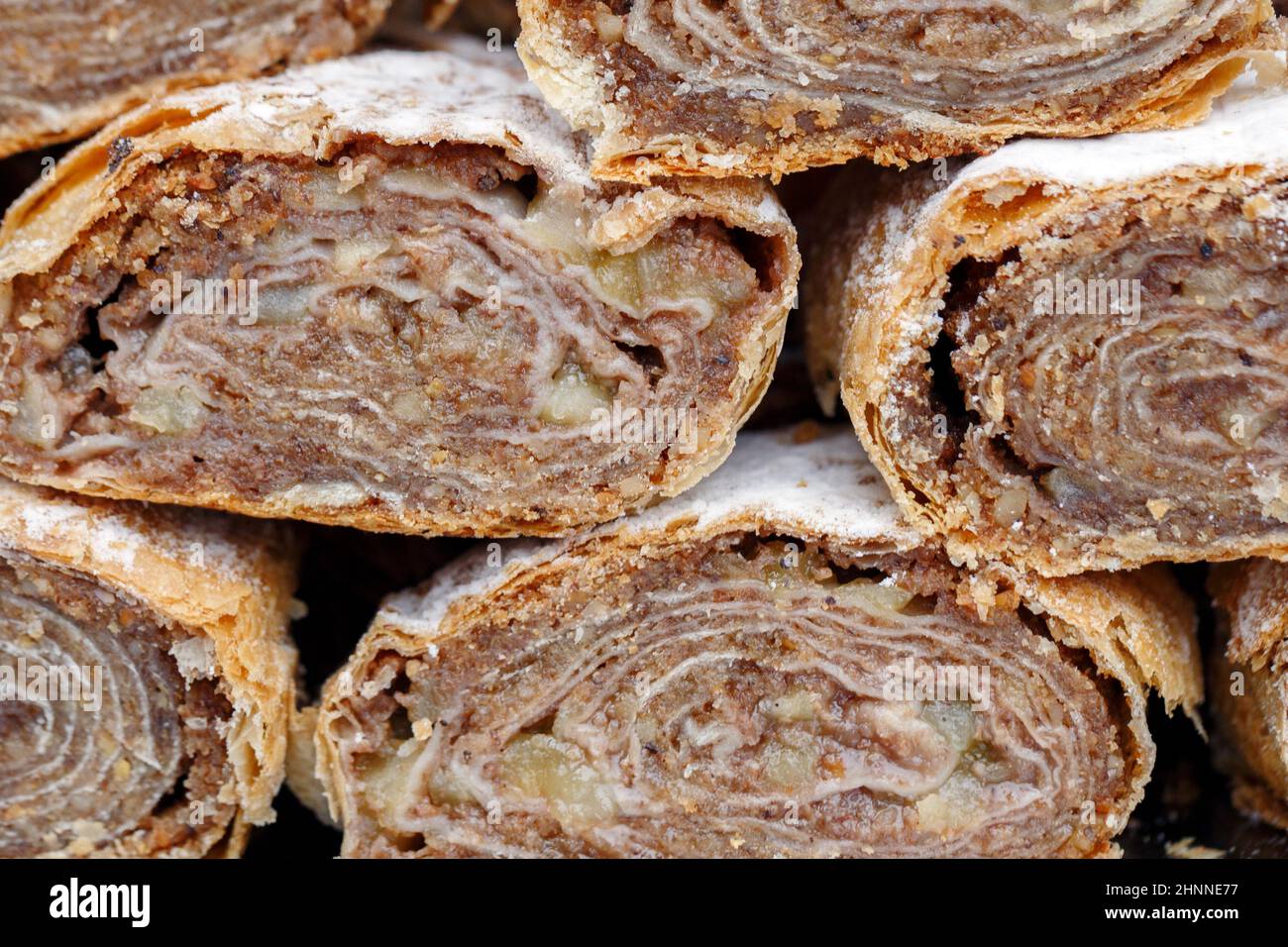 Pastry - nut roll, cake made in Slovakia, Europe Stock Photo - Alamy