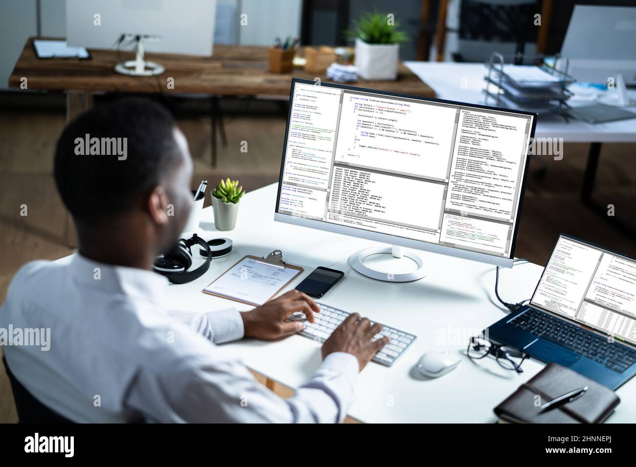 Computer Geek African American High Resolution Stock Photography and ...