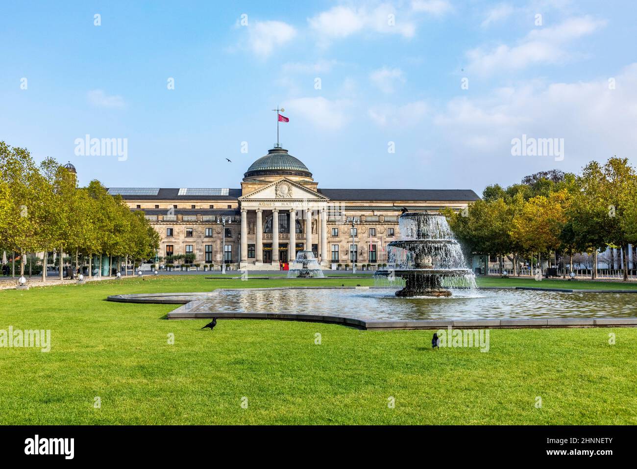 View of the Kurhaus in Wiesbaden, Germany Stock Photo - Alamy