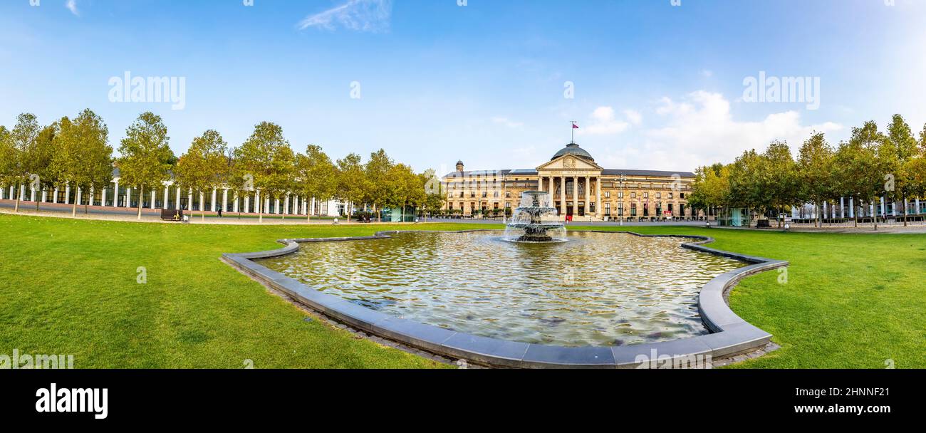 View of the Kurhaus in Wiesbaden, Germany Stock Photo - Alamy