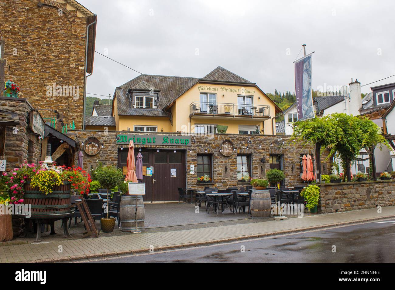traditional Mosel wine restaurant in Treis-Karden Stock Photo - Alamy