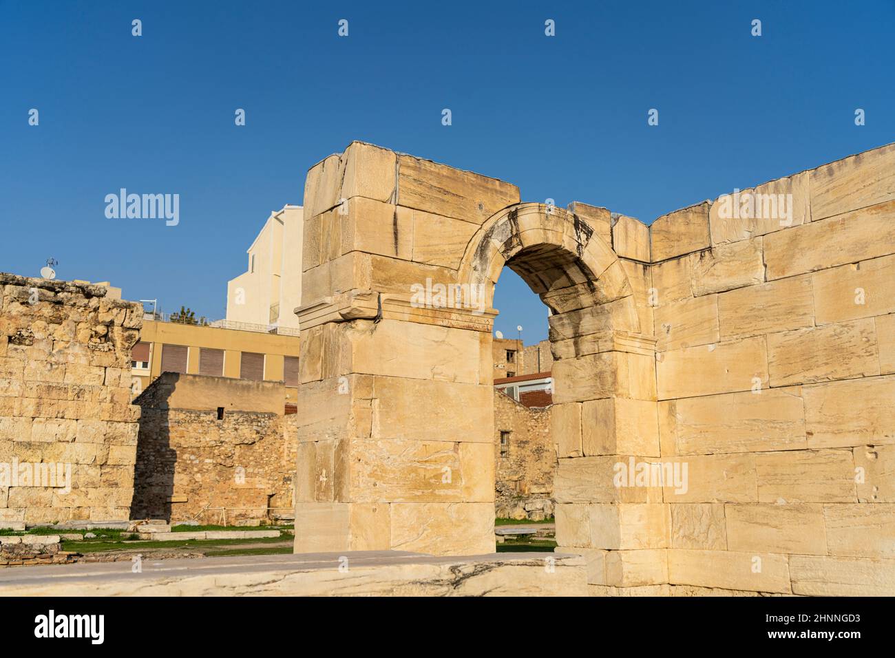 Hadrian's library in Athens, Greece Stock Photo - Alamy