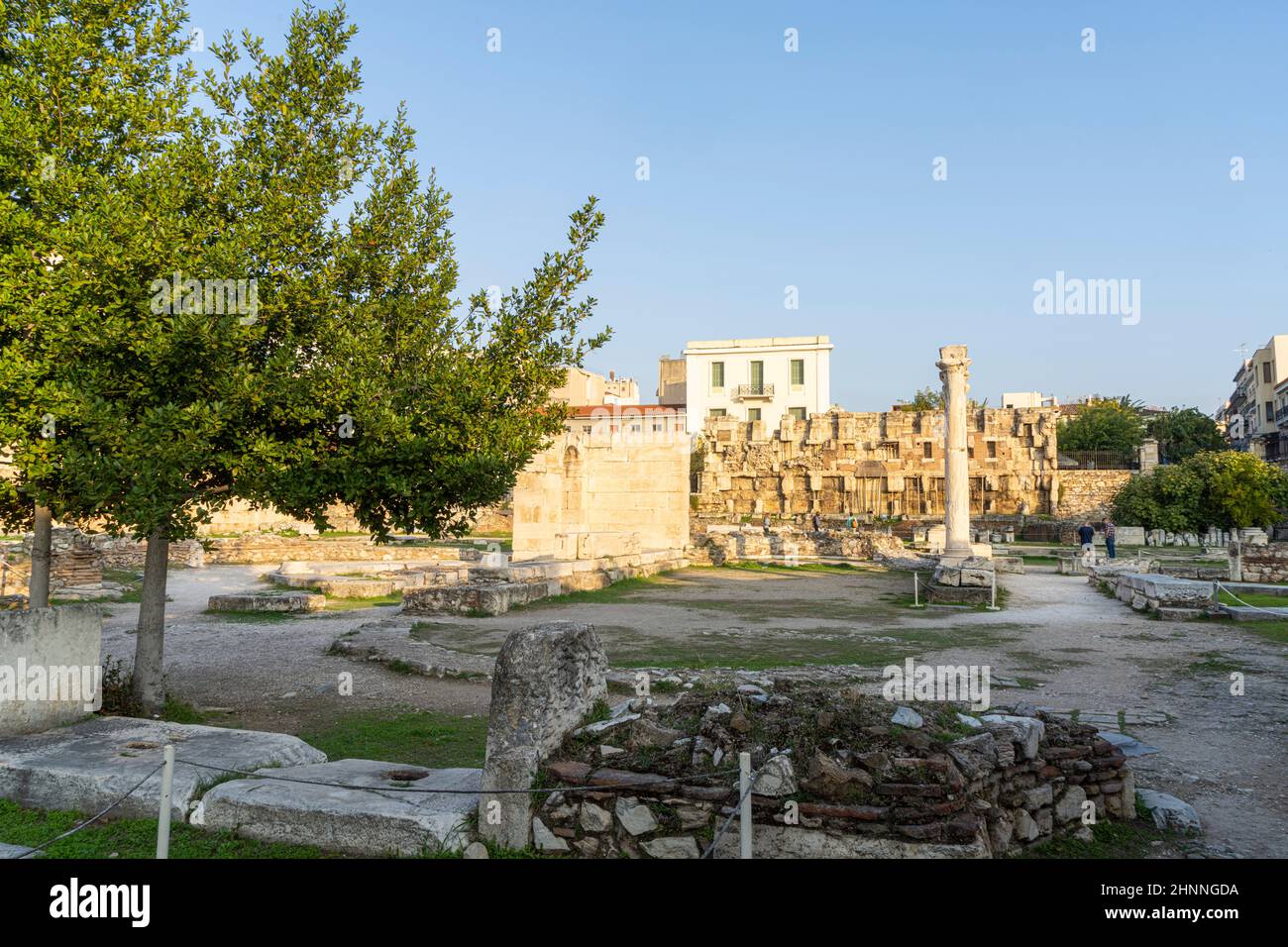 Hadrian's library in Athens, Greece Stock Photo - Alamy