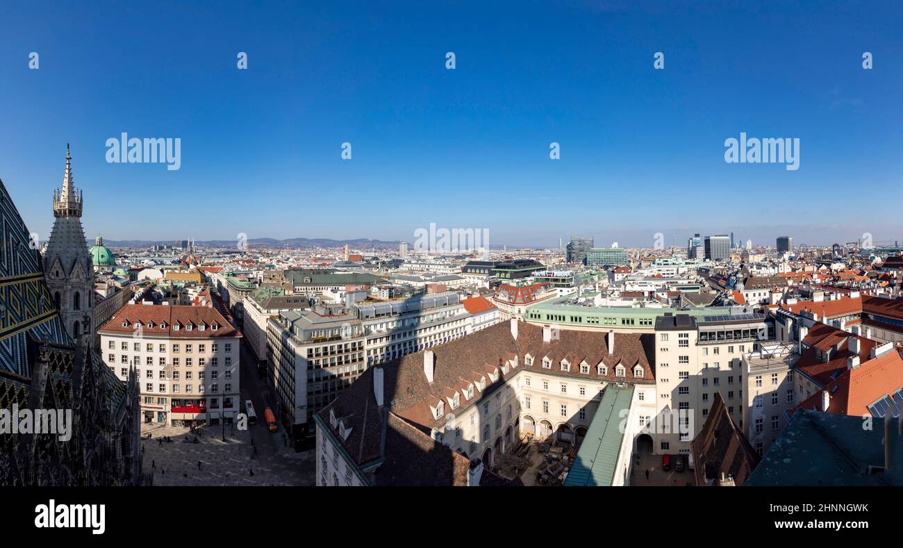 panoramic skyline of Vienna Stock Photo - Alamy