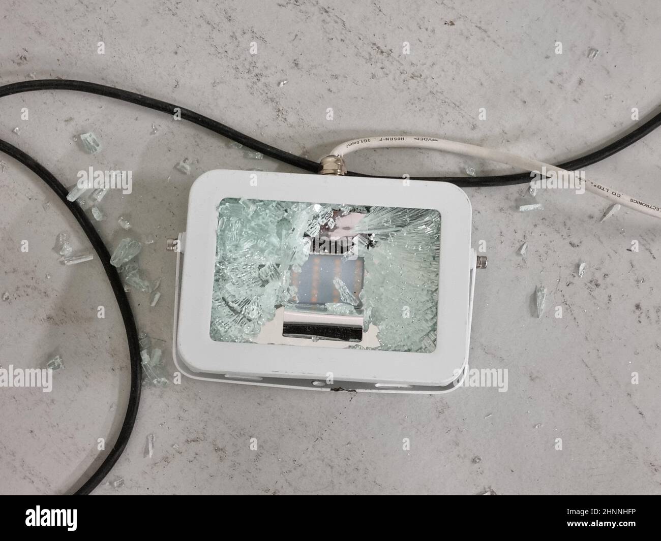 Close-up shot of a broken electric energy meter Stock Photo - Alamy