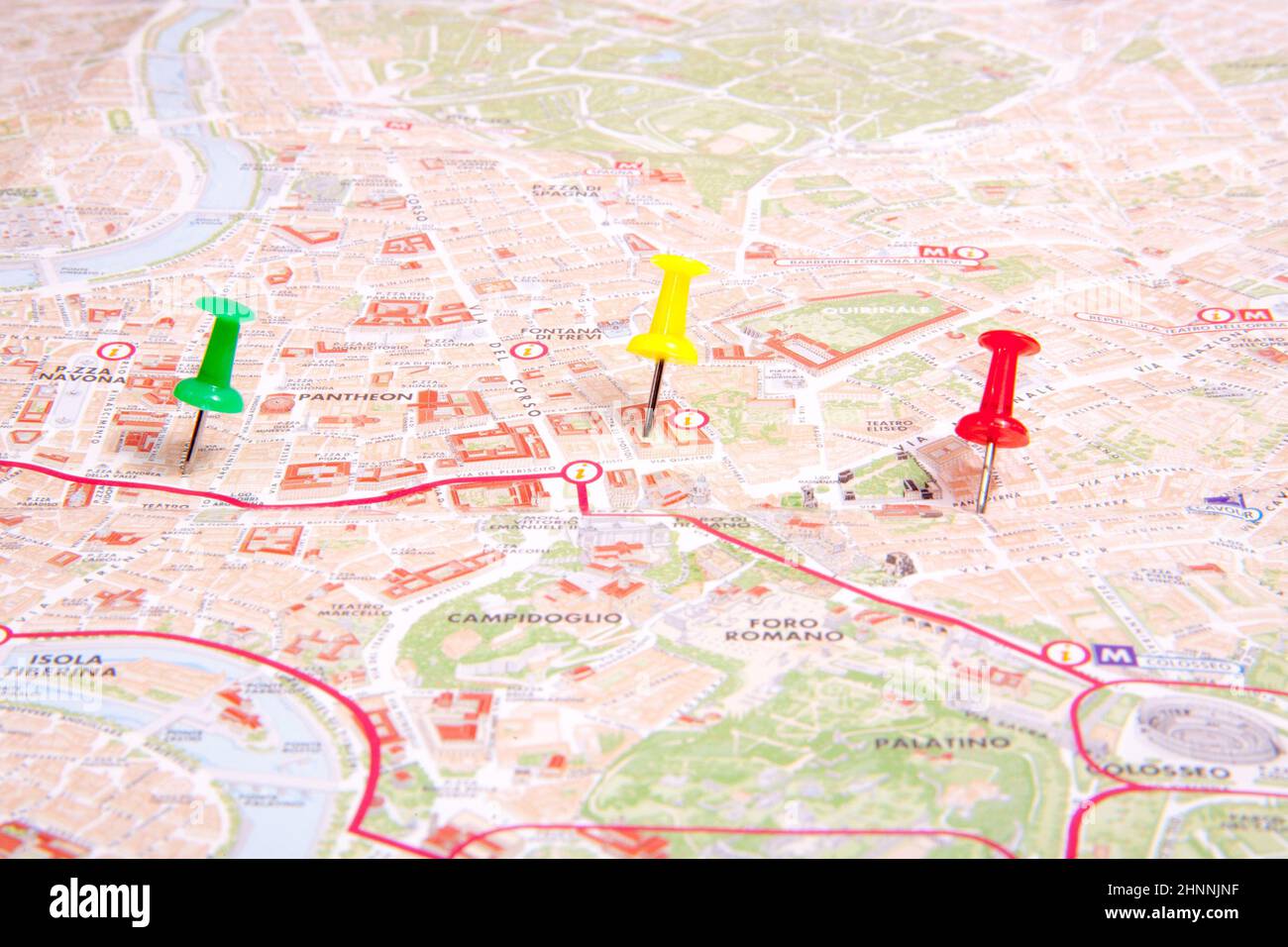 The Rome map Stock Photo - Alamy