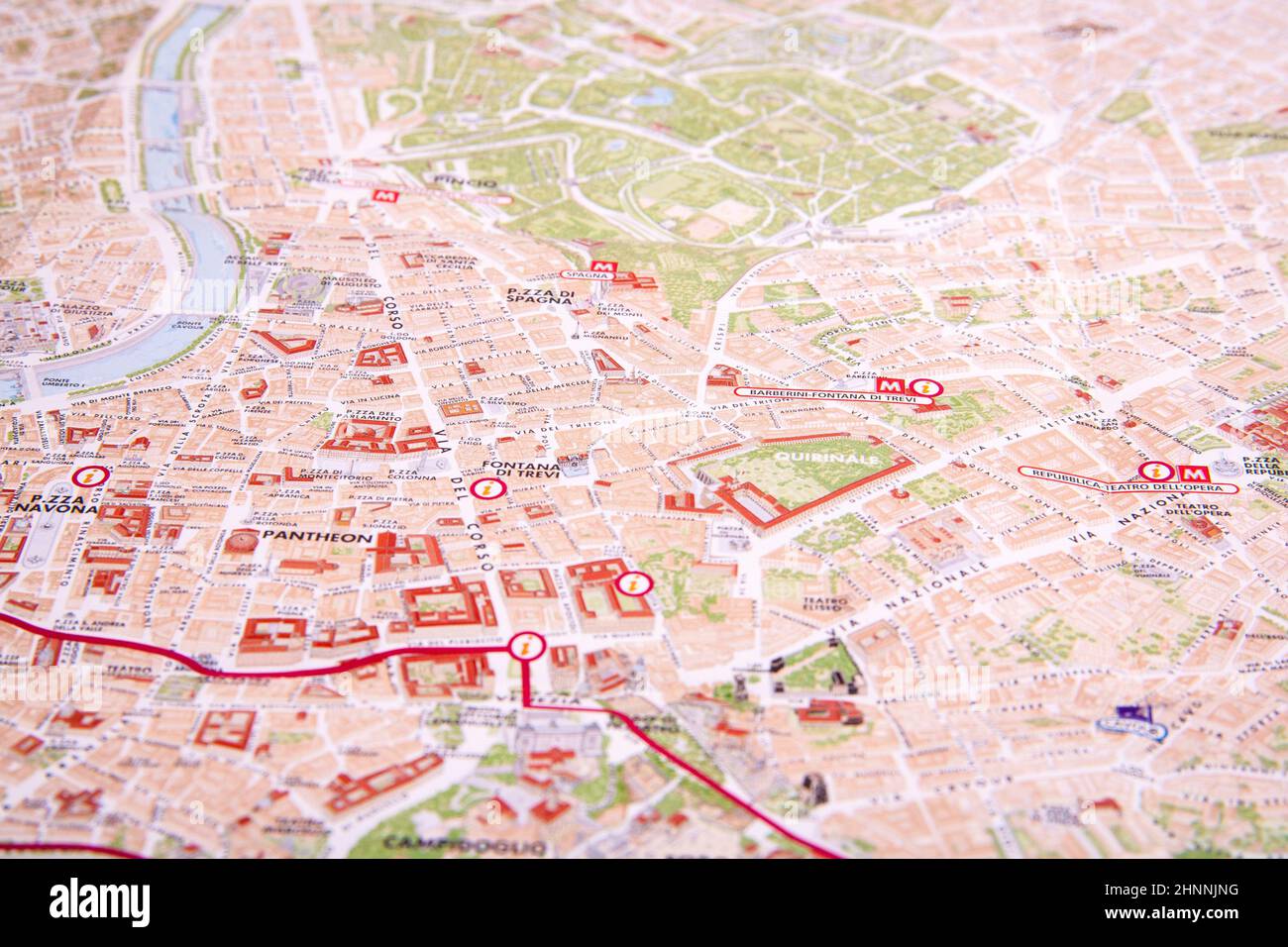 The Rome map Stock Photo - Alamy