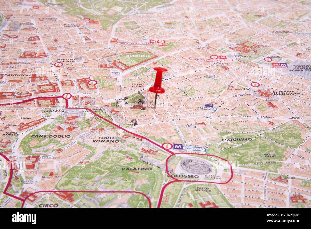 The Rome map Stock Photo - Alamy