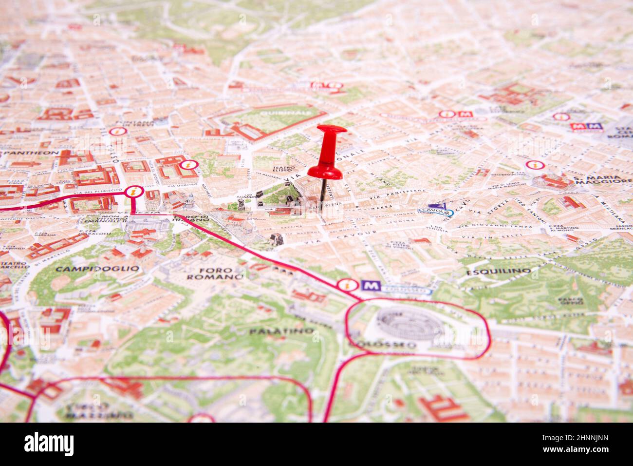 The Rome map Stock Photo - Alamy