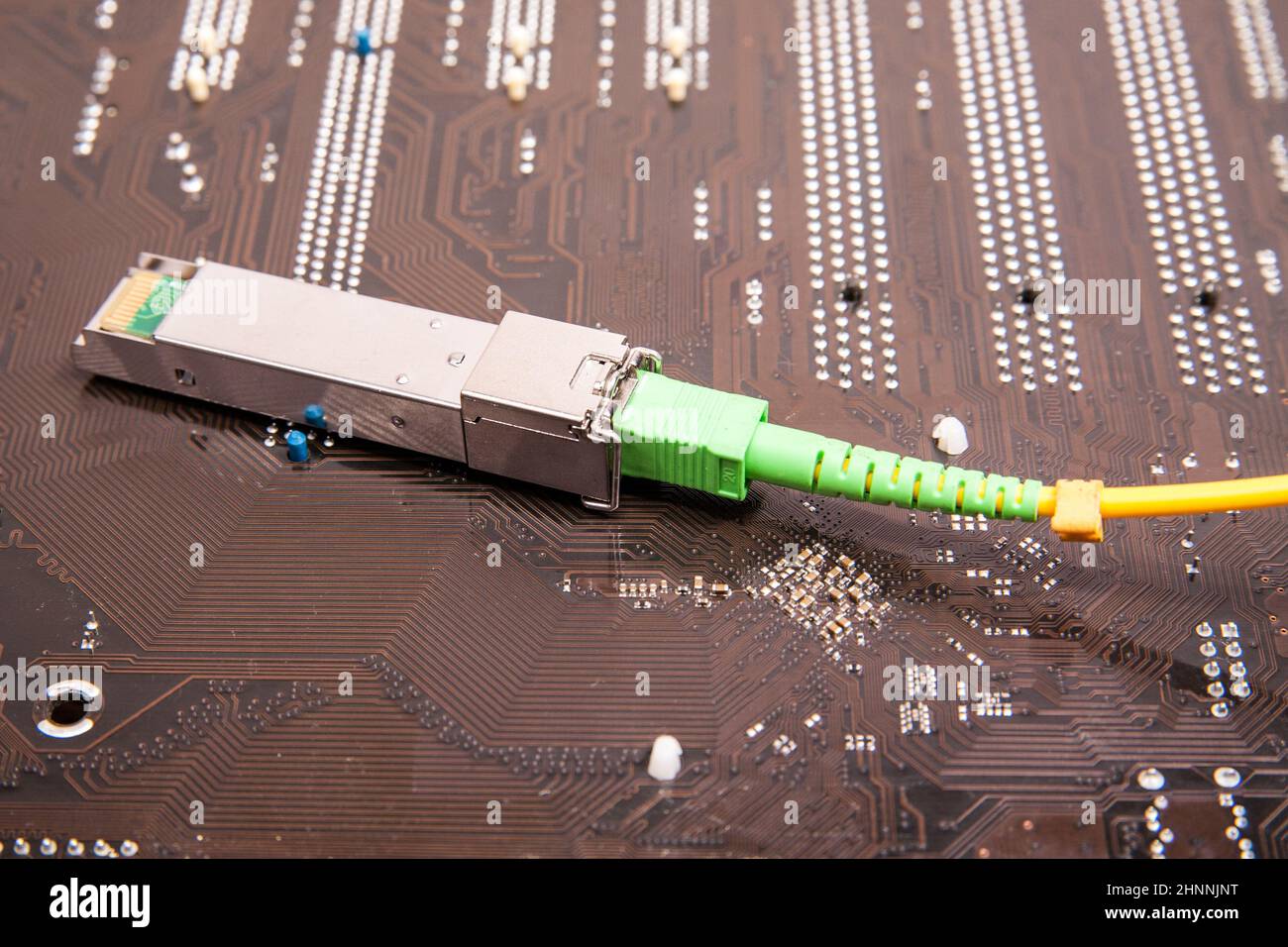 Optical gigabit SFP module for network Stock Photo - Alamy