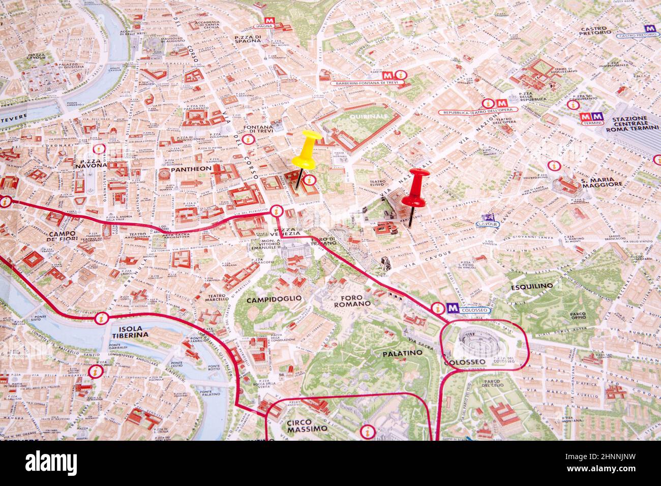 The Rome map Stock Photo - Alamy