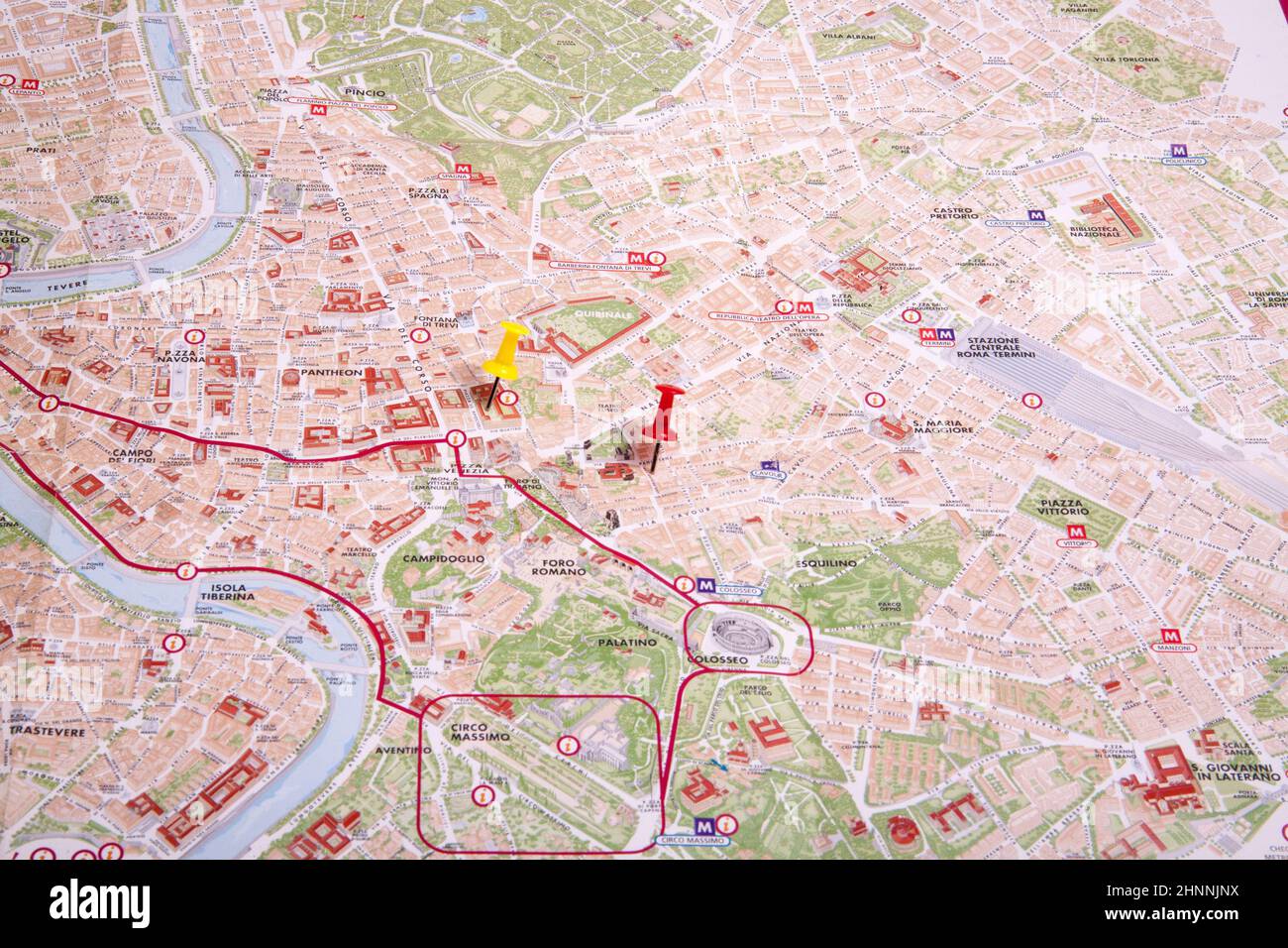 The Rome map Stock Photo - Alamy