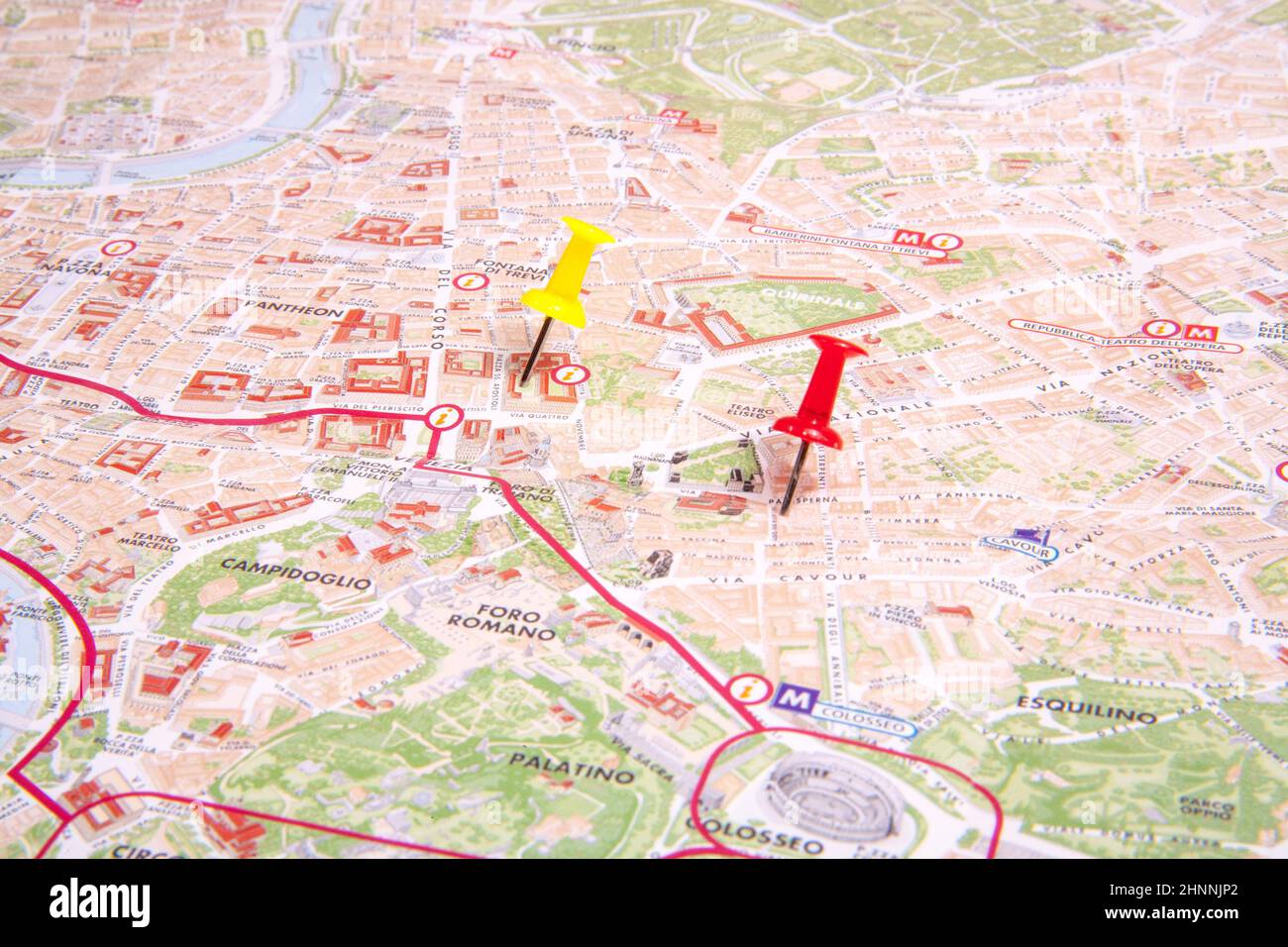 The Rome map Stock Photo - Alamy