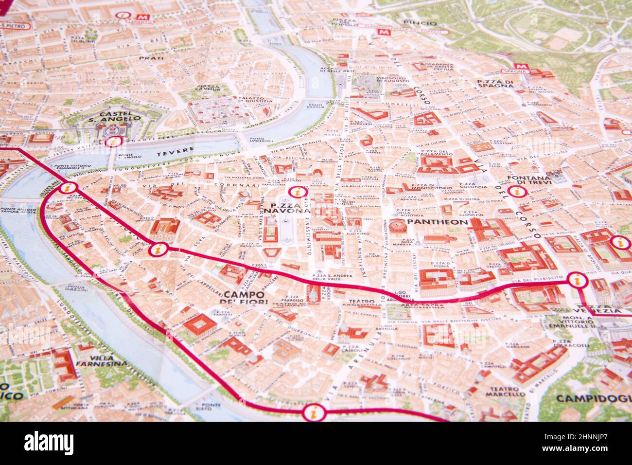 The Rome map Stock Photo - Alamy