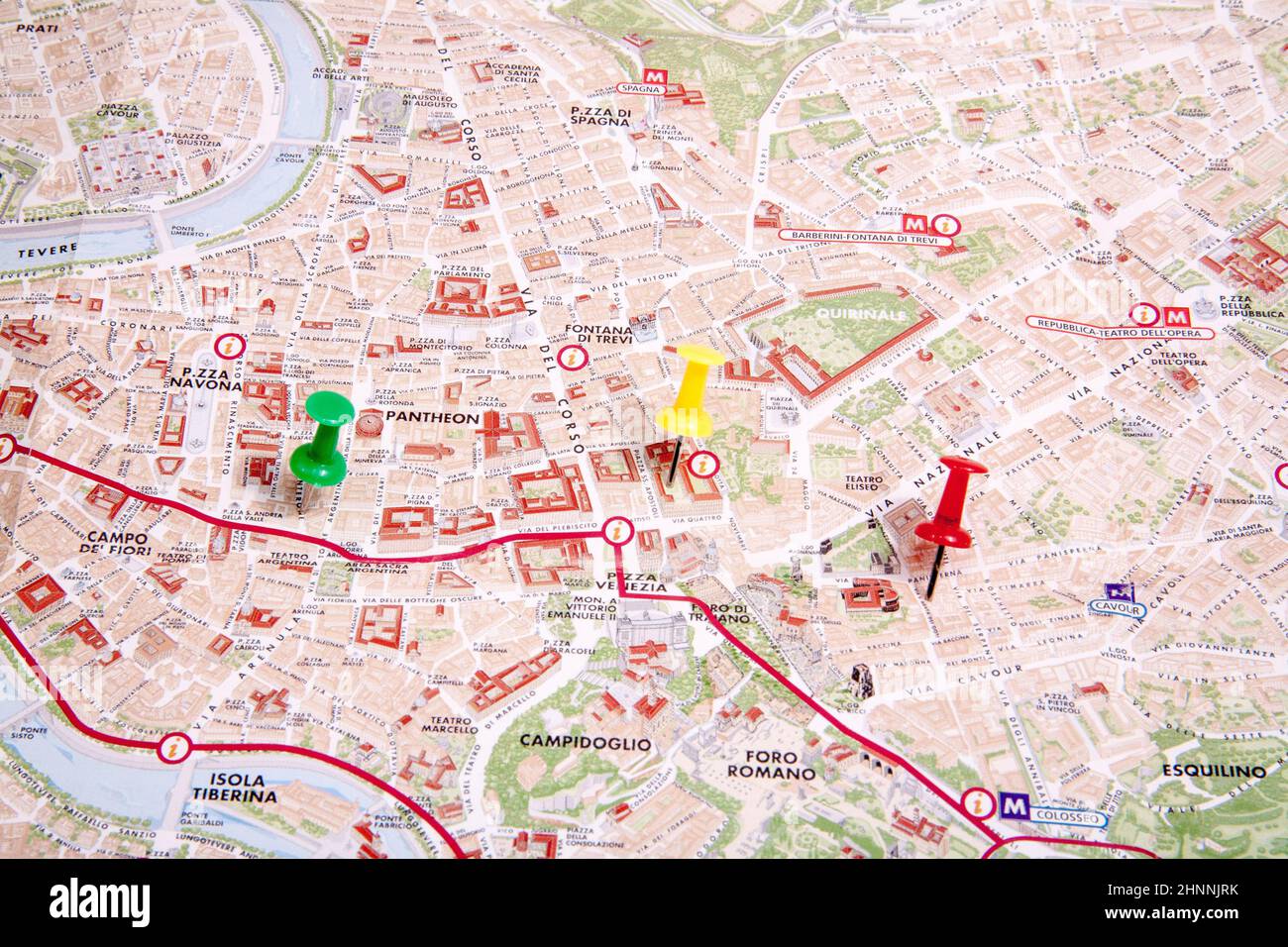 The Rome map Stock Photo - Alamy