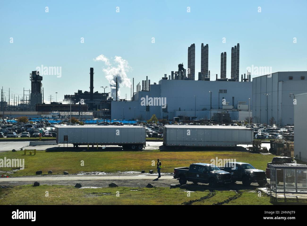 Exterior of part of the Ford River Rouge Complex, a Ford Motor Company ...