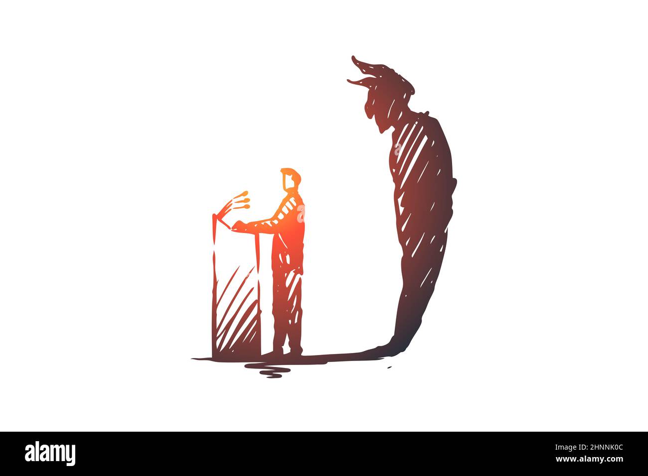 Politician, debate, elections vector concept. Politician speaking from ...