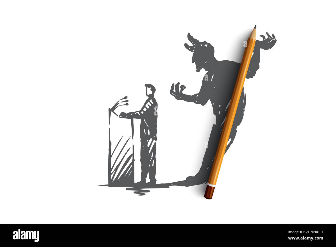 Politician, debate, elections vector concept. Politician speaking from ...
