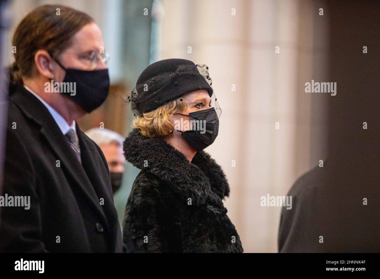 Princess Delphine de Saxe-Cobourg and James (Jim) O'Hare during the ...