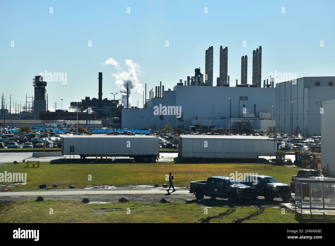 Exterior of part of the Ford River Rouge Complex, a Ford Motor Company ...