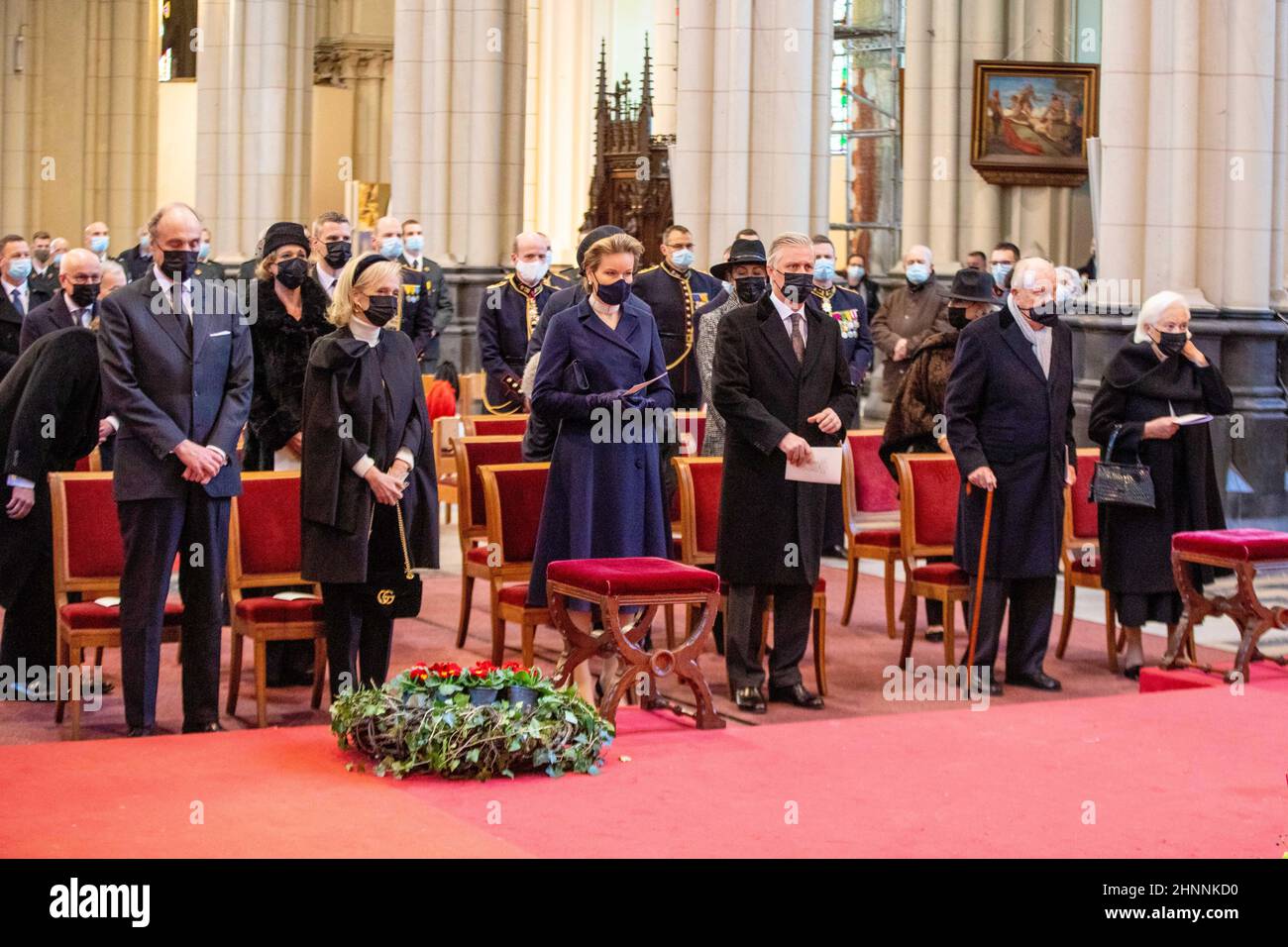 Queen Mathilde and King Filip (Philippe), King Albert and Queen Paola ...
