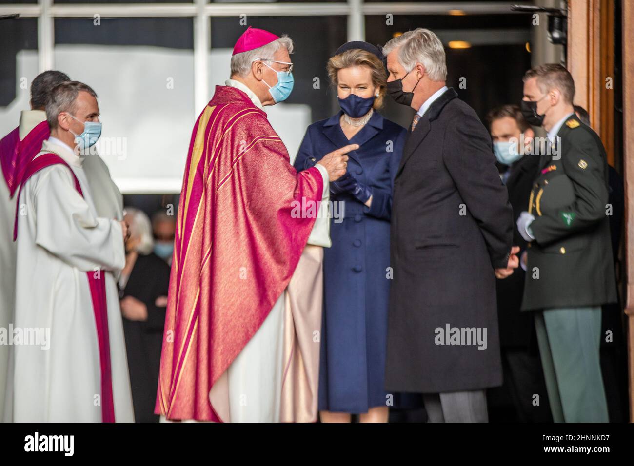 Queen Mathilde and King Filip (Philippe) during the annual Eucharistic ...