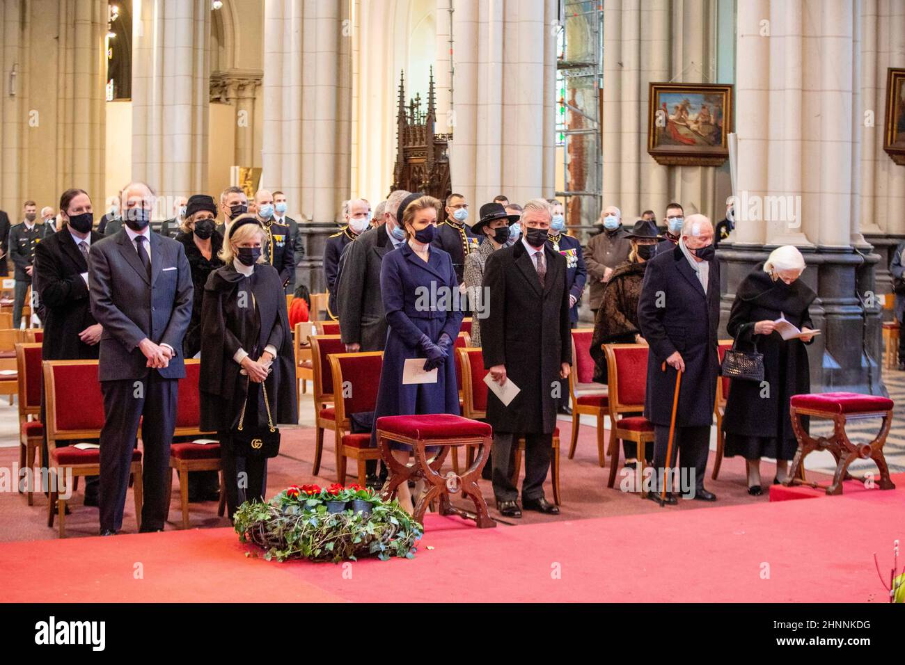 Queen Mathilde and King Filip (Philippe), King Albert and Queen Paola ...
