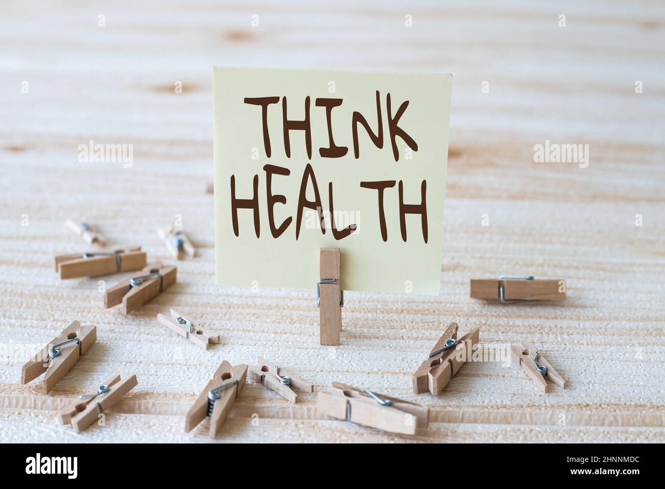 Text showing inspiration Think Health, Concept meaning state of ...