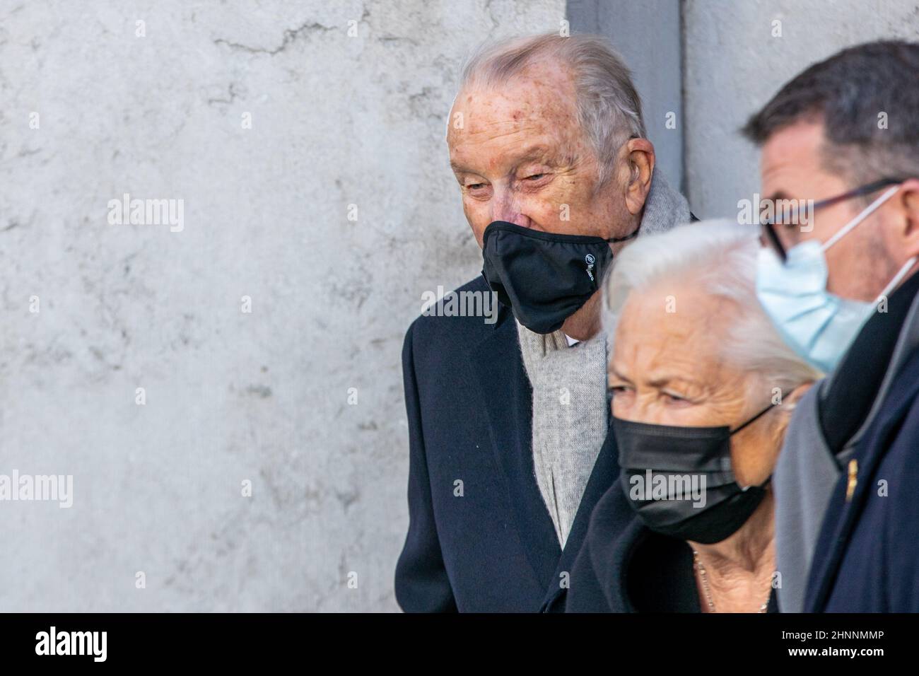 King Albert and Queen Paola during the annual Eucharistic celebration in memory of the deceased ...