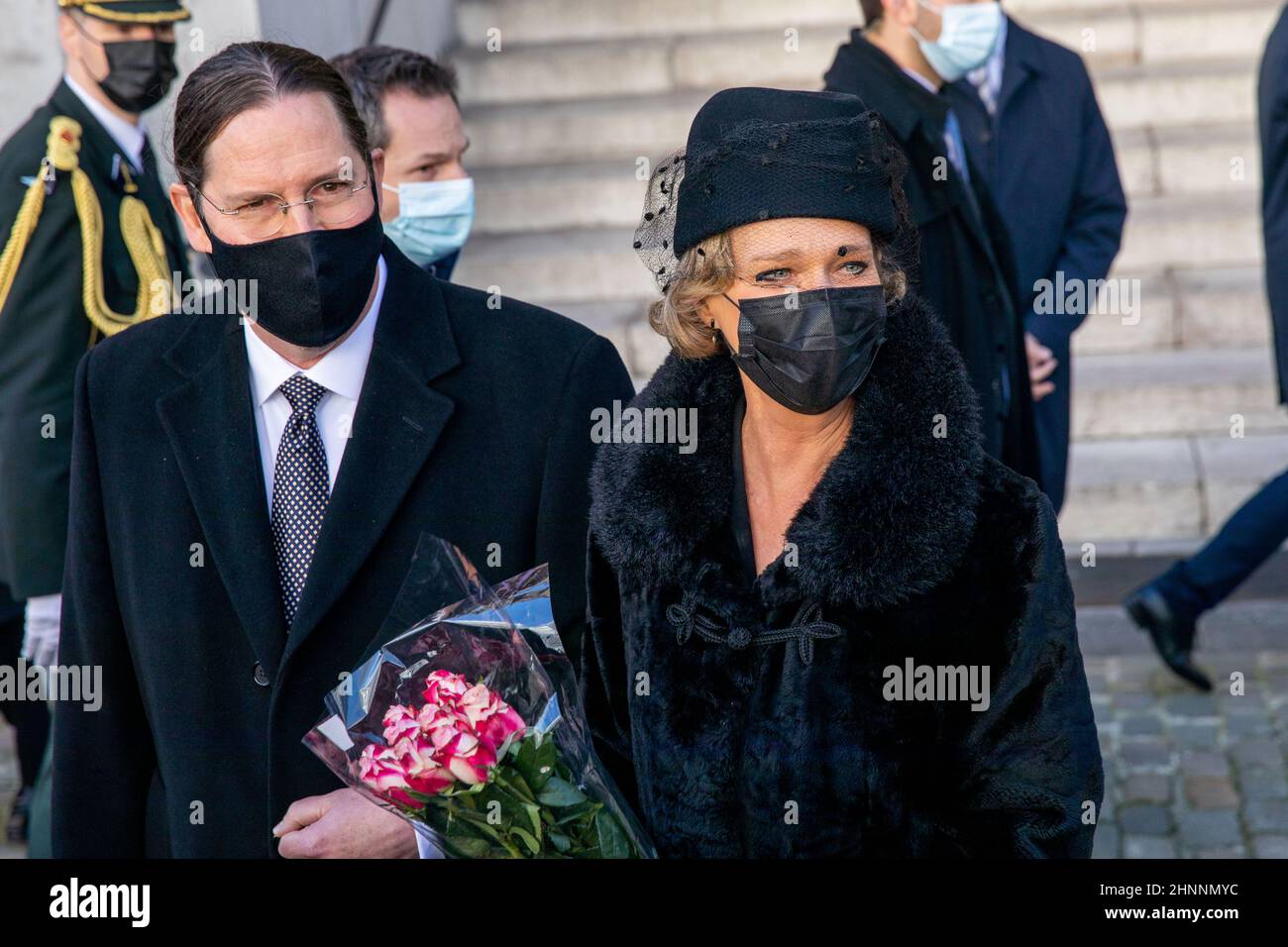 Princess Delphine de Saxe-Cobourg and James (Jim) O'Hare during the ...