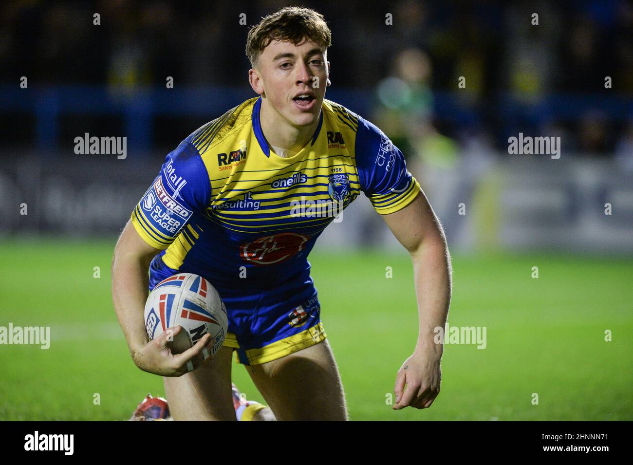 Warrington, England - 17 February 2022 - Matty Ashton of Warrington ...