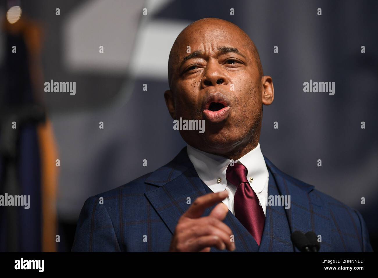 Eric Adams, Mayor of New York City, speaking at The New York State ... Eric Adams, Mayor of New York City, speaking at The New York State ...