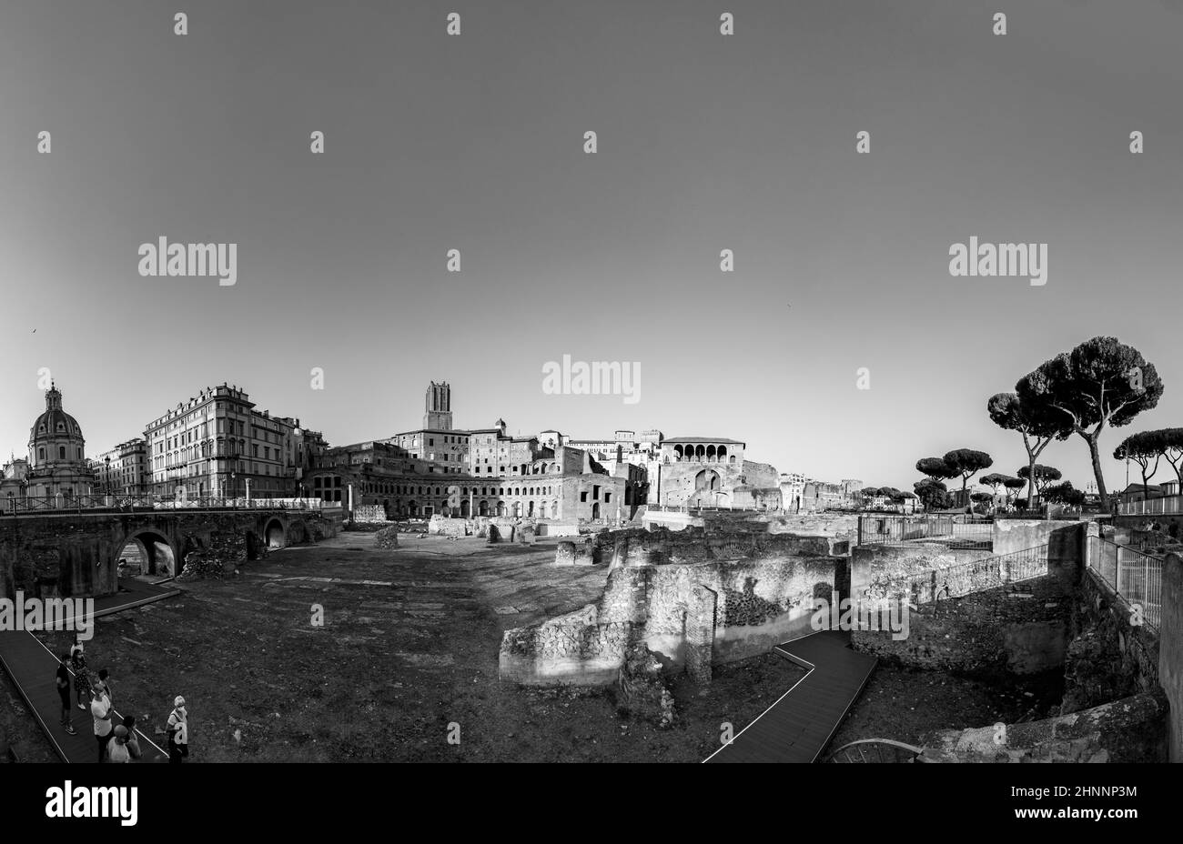 Roman forum. Imperial forum of Emperor Augustus. Rome Stock Photo - Alamy
