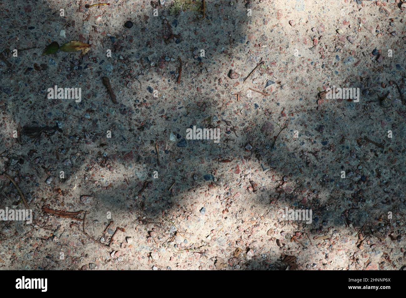 Detailed close up view on a brown sand ground texture in high ...