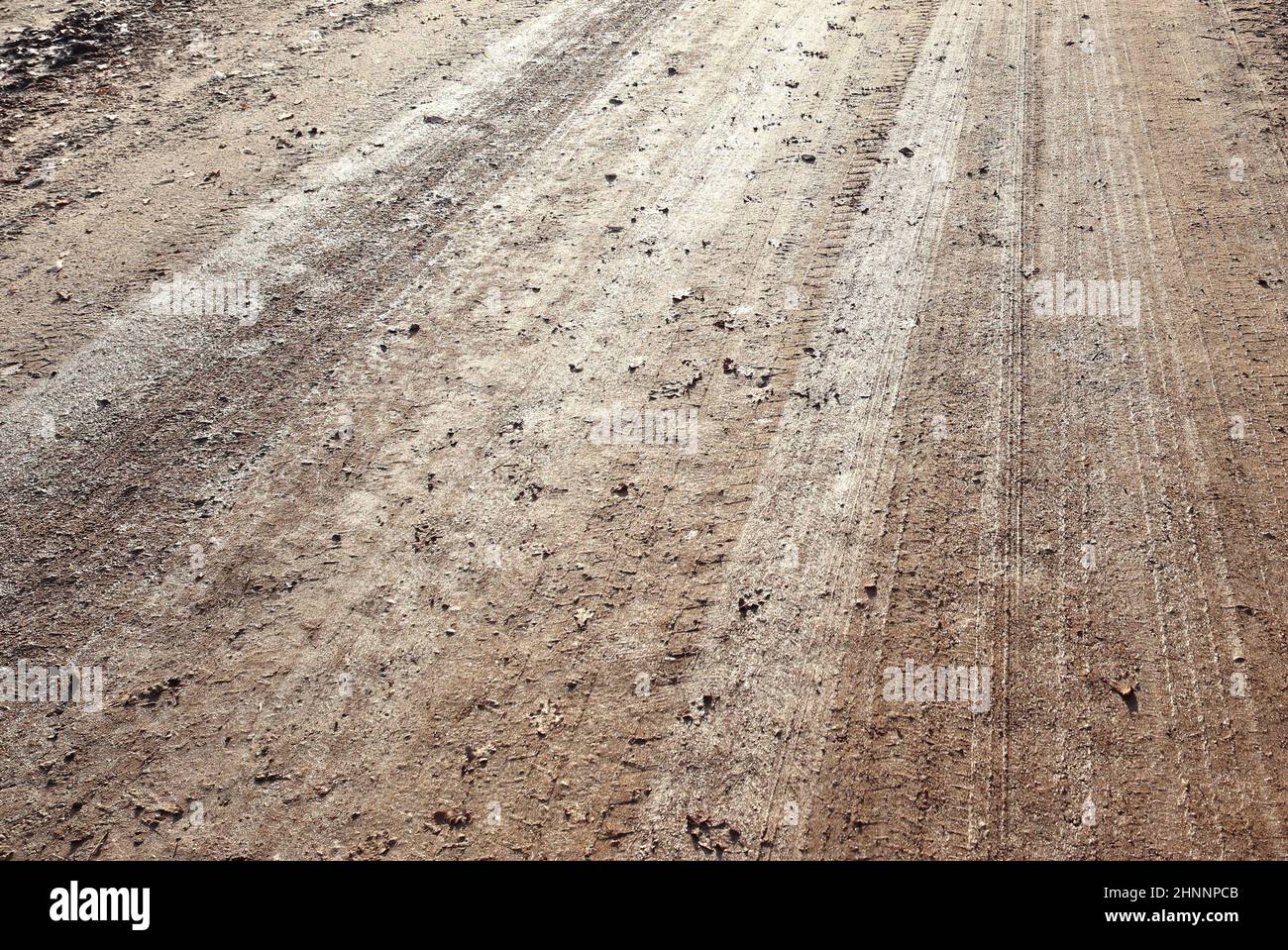 Detailed close up view on a brown sand ground texture in high ...