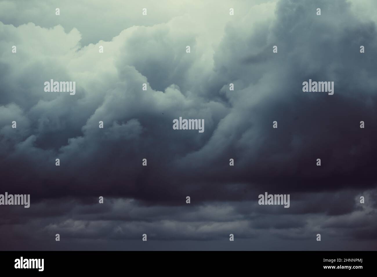Dark moody storm clouds. Ominous warning Stock Photo - Alamy