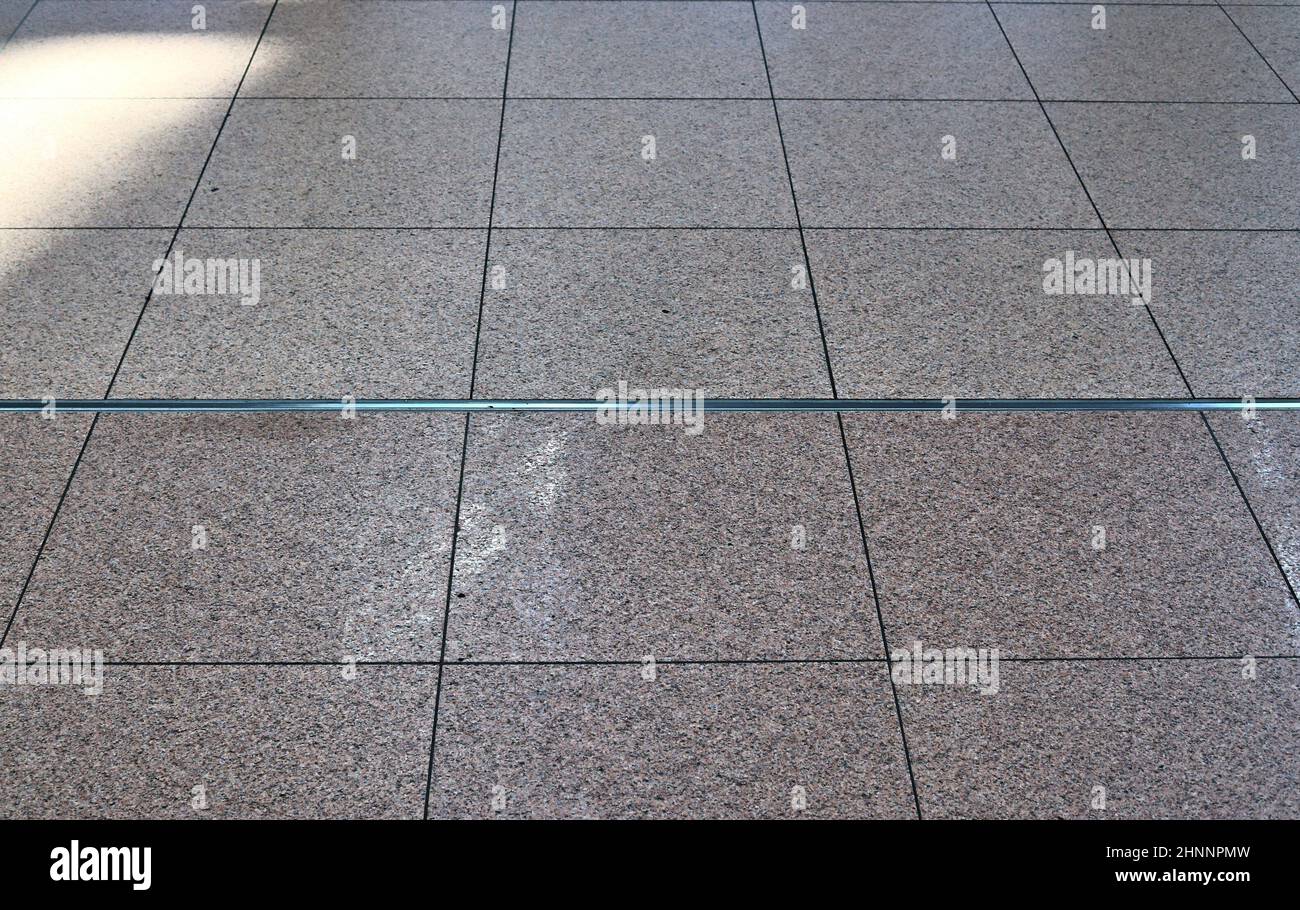 Detailed close up texture on structured floor tiles on a ground Stock ...