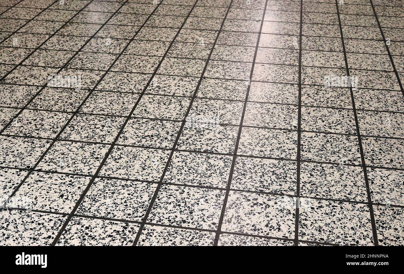 Detailed close up texture on structured floor tiles on a ground Stock ...